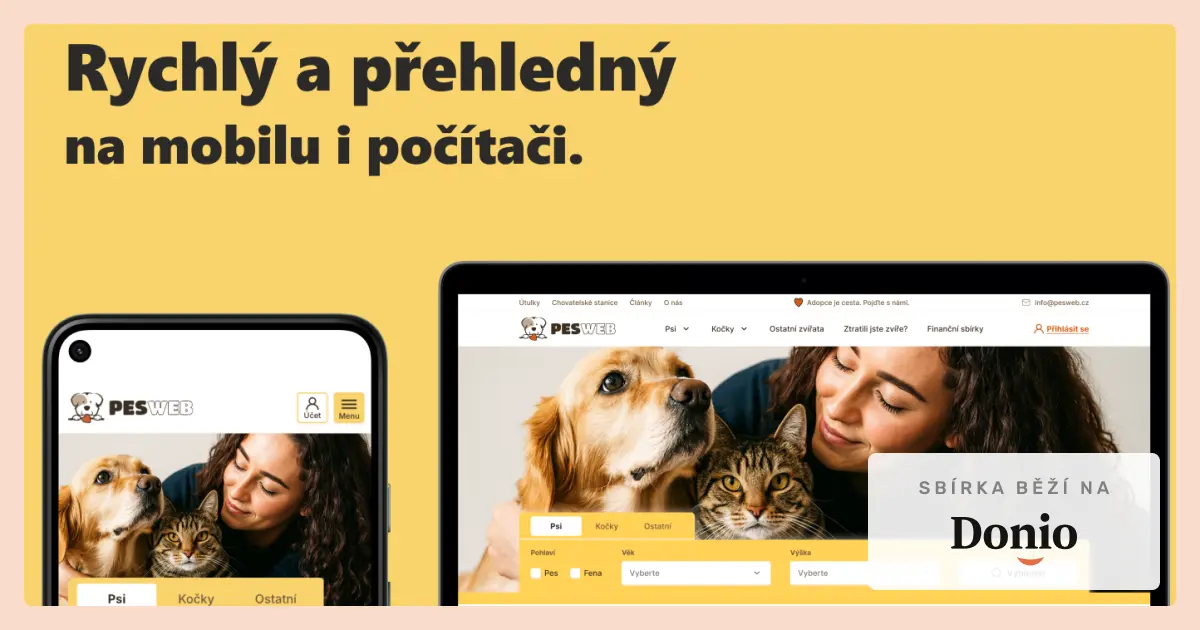 Pomozte nám vytvořit nový PesWeb.cz — domov pro tisíce opuštěných psů a ...